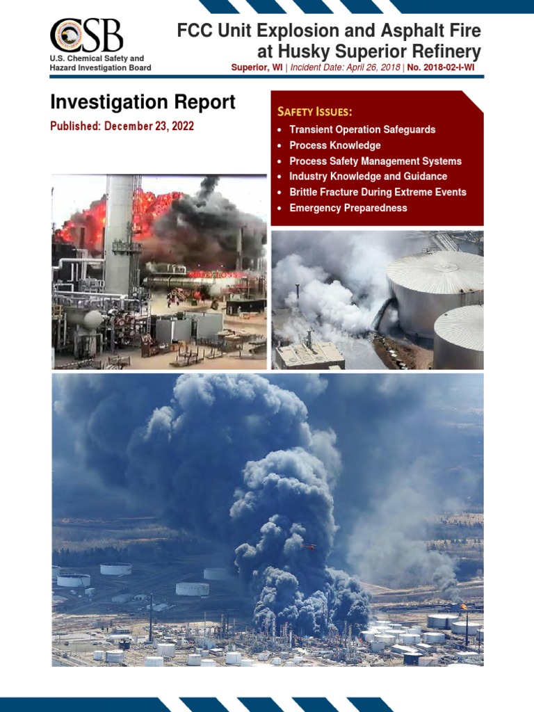 Husky Superior Refinery Report 2022-12-23 | PDF | Oil Refinery ...