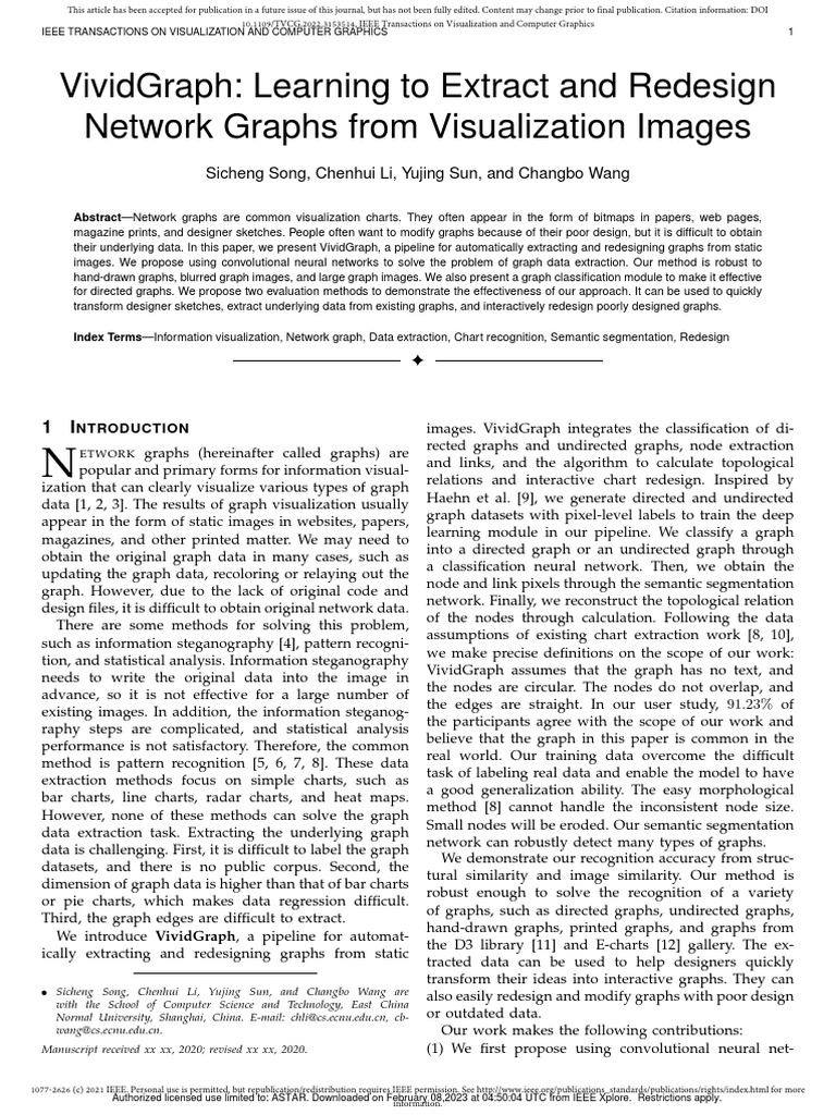 Automatically Extracting and Redesigning Network Graphs from Images Using Deep Learning | PDF ...