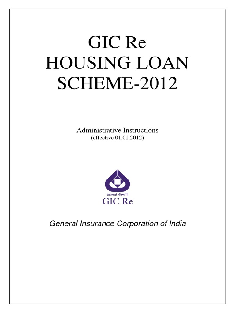 GIC Housg Loan Scheme 2012 | PDF | Loans | Interest