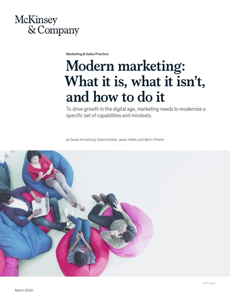 Modern Marketing What It Is What It Isnt 2 | PDF | Marketing | Analytics