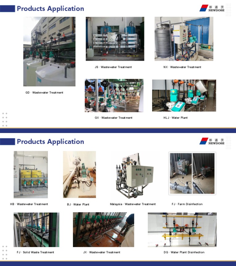 Newdose Dosing Pump Application | PDF
