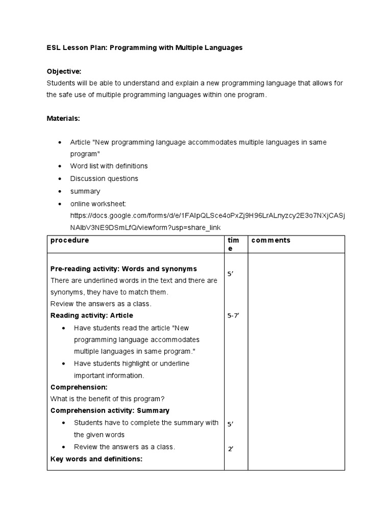 IT Lesson Plan Online | PDF | World Wide Web | Internet & Web