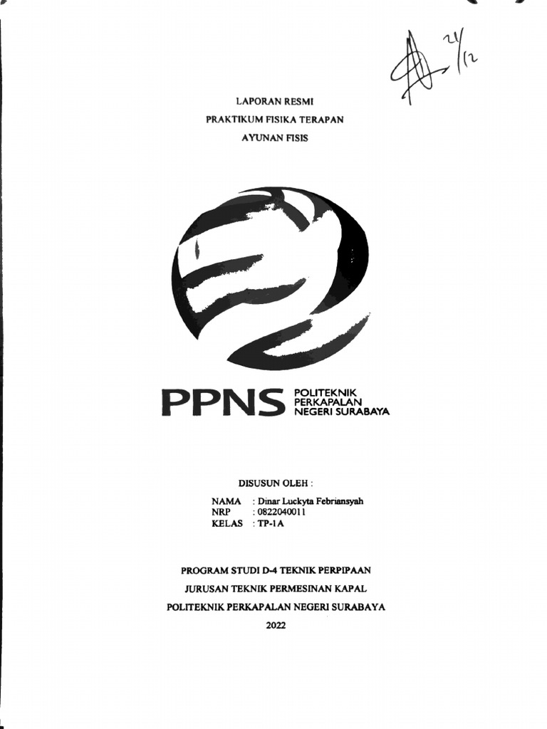 Laporan Resmi 9 Praktikum Ayunan Fisis | PDF
