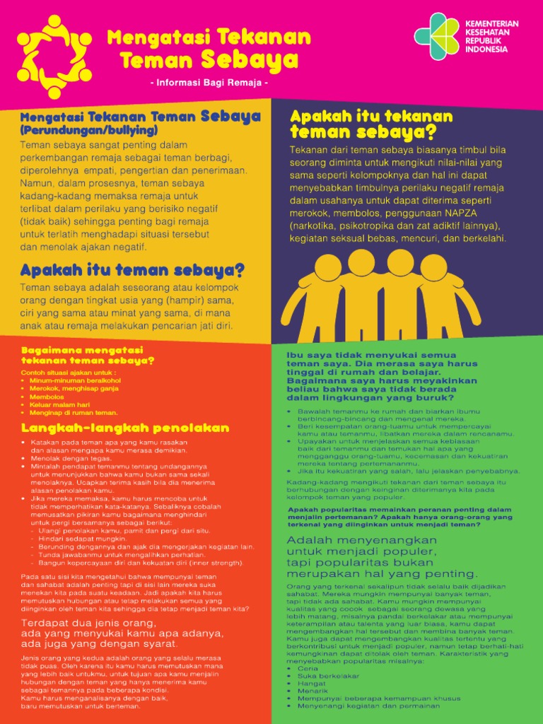 Poster Mengatasi Tekanan Teman Sebaya | PDF