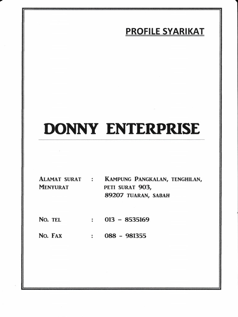 Profile Syarikat | PDF