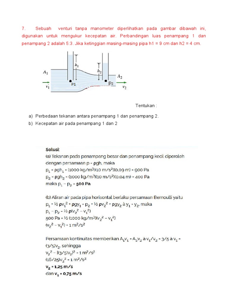 Latihan Soal Mekflu | PDF