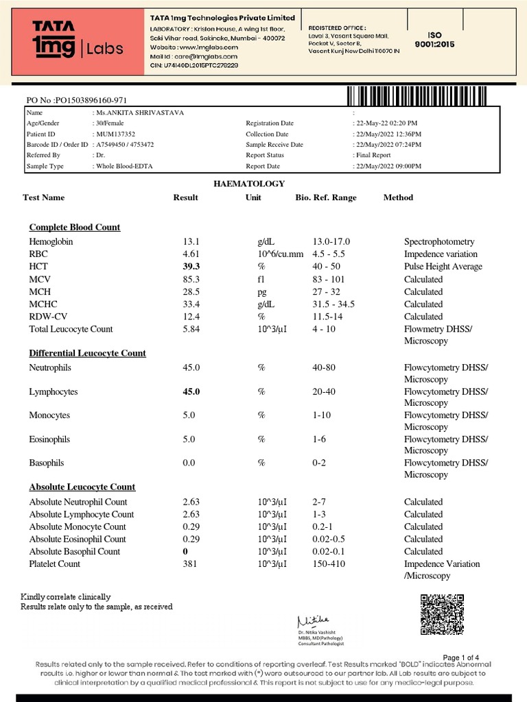 Thyroid Profile and Blood Test Results | PDF | Thyroid Stimulating ...