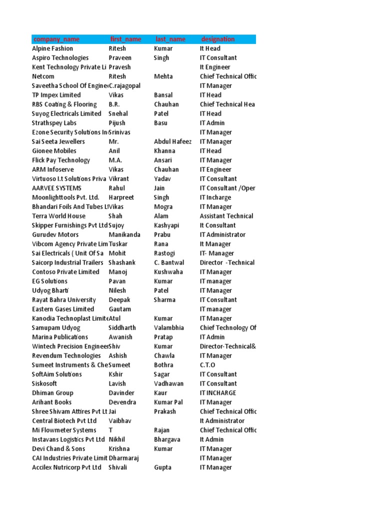 CTOs & IT Heads-file | PDF