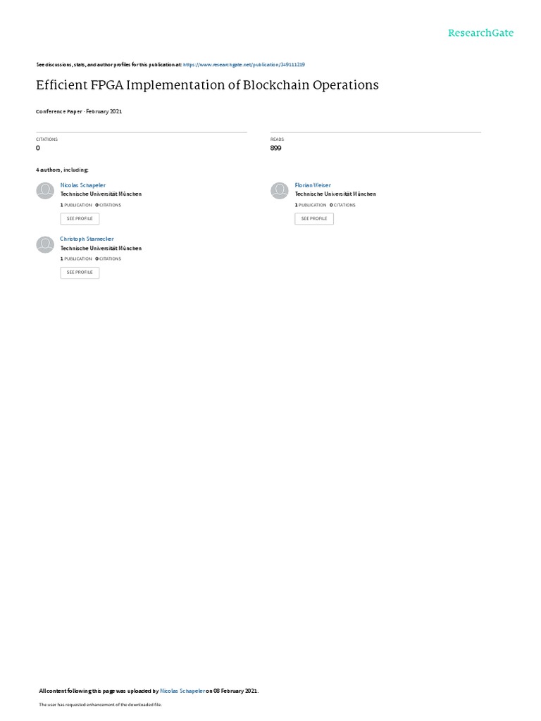 Blockchain & FPGA | PDF | Bitcoin | Cryptocurrency