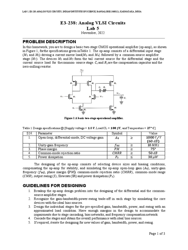 OpAmp Design | PDF | Operational Amplifier | Amplifier