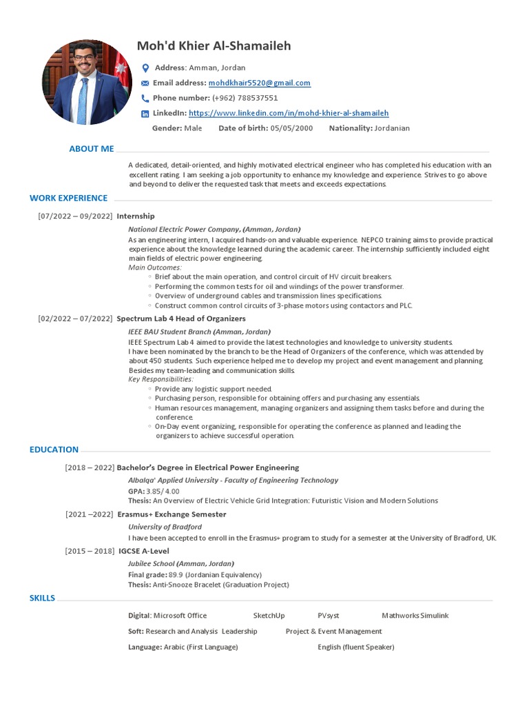 CV Mohd Khier 1665258678 | PDF | Internship | Job Hunting