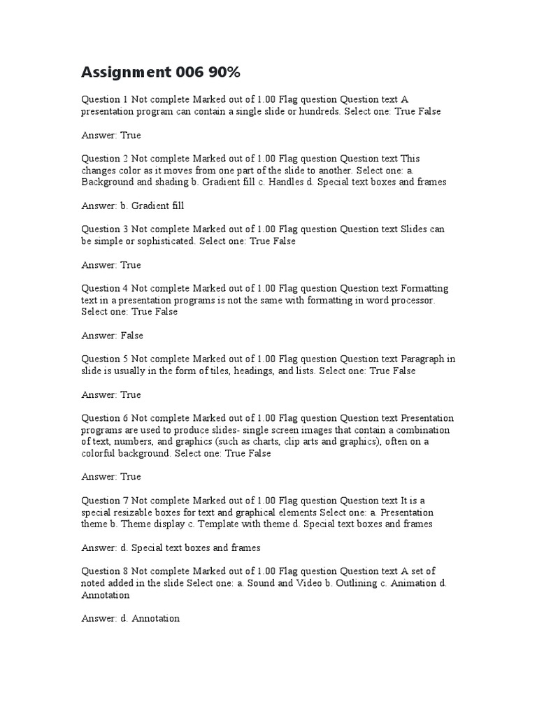 Assignment 006 90 | PDF