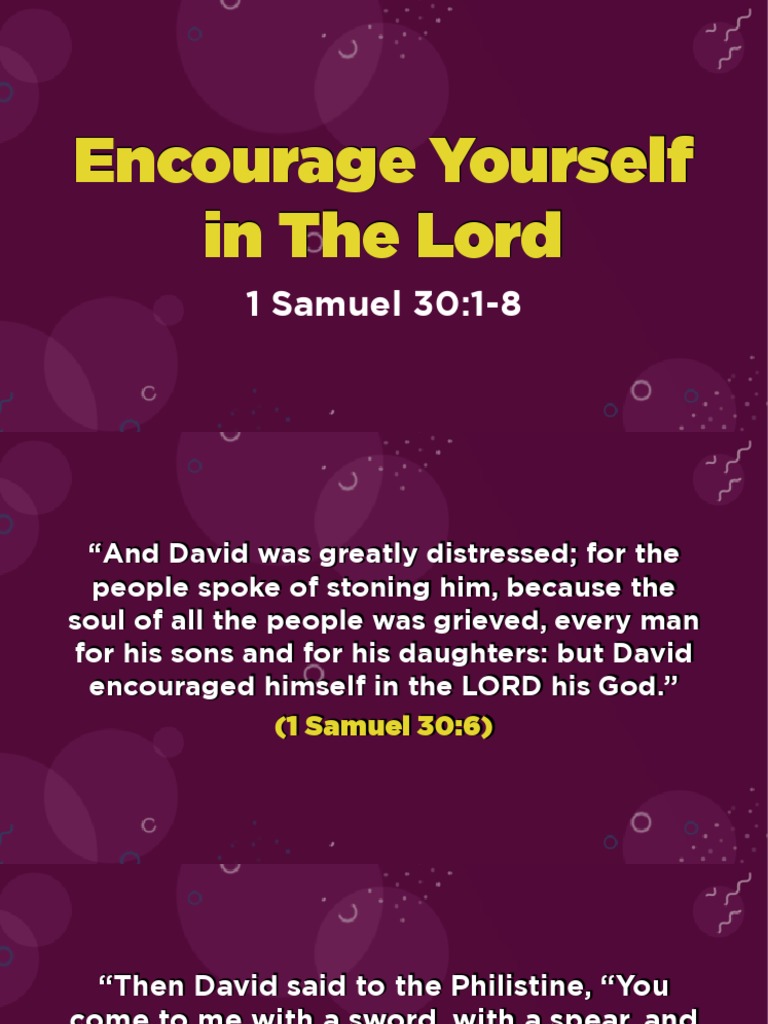 Encourage Yourself in The Lord | PDF | Books Of Samuel | David