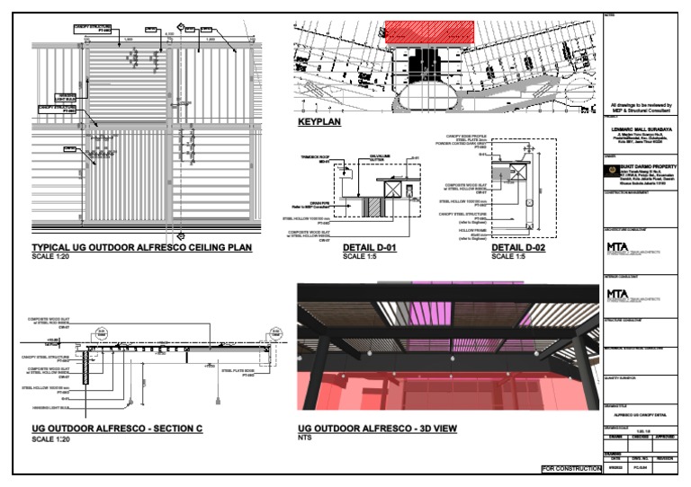 FC.G.54 Alfresco Ug Canopy Detail | PDF | Materials | Building Technology