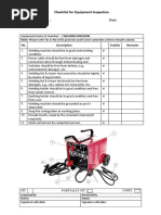 Checklist For Equipment Inspection Electrical Vibrator | PDF