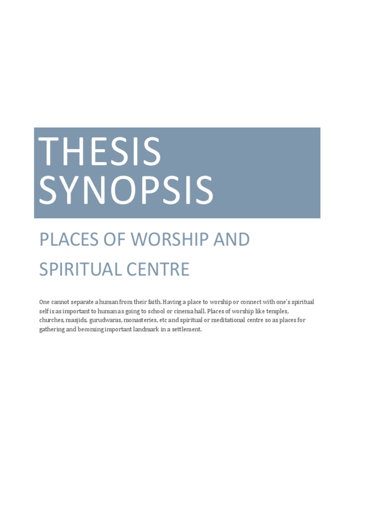 Thesis Synopsis | PDF | Science & Mathematics