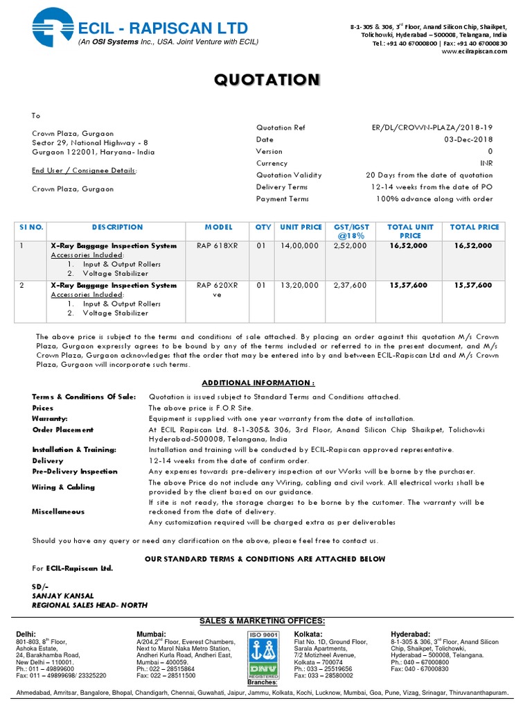 Quotation | Download Free PDF | Legal Liability | Contractual Term