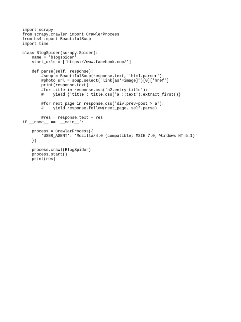 Scrapy | PDF | Computers
