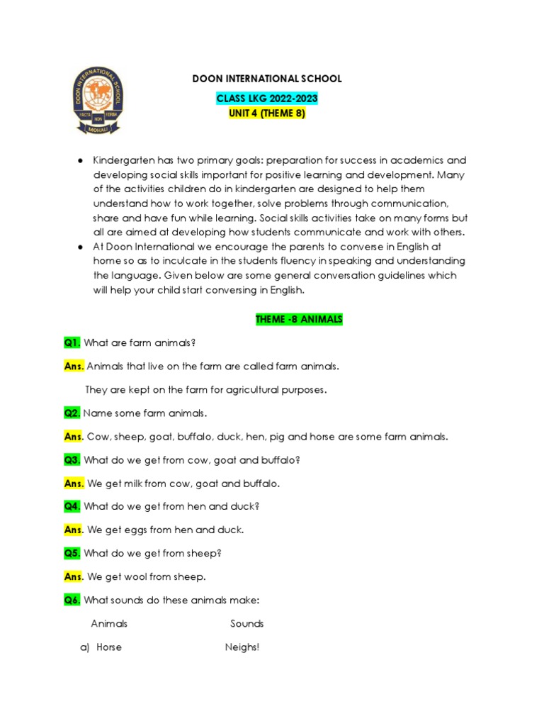 Resource 20230205194931 Questionnaire (Animals) | PDF | Birds | Chicken