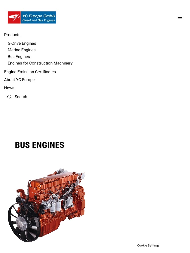Bus Engines - YC-Europe GMBH | PDF | Diesel Engine | Engines