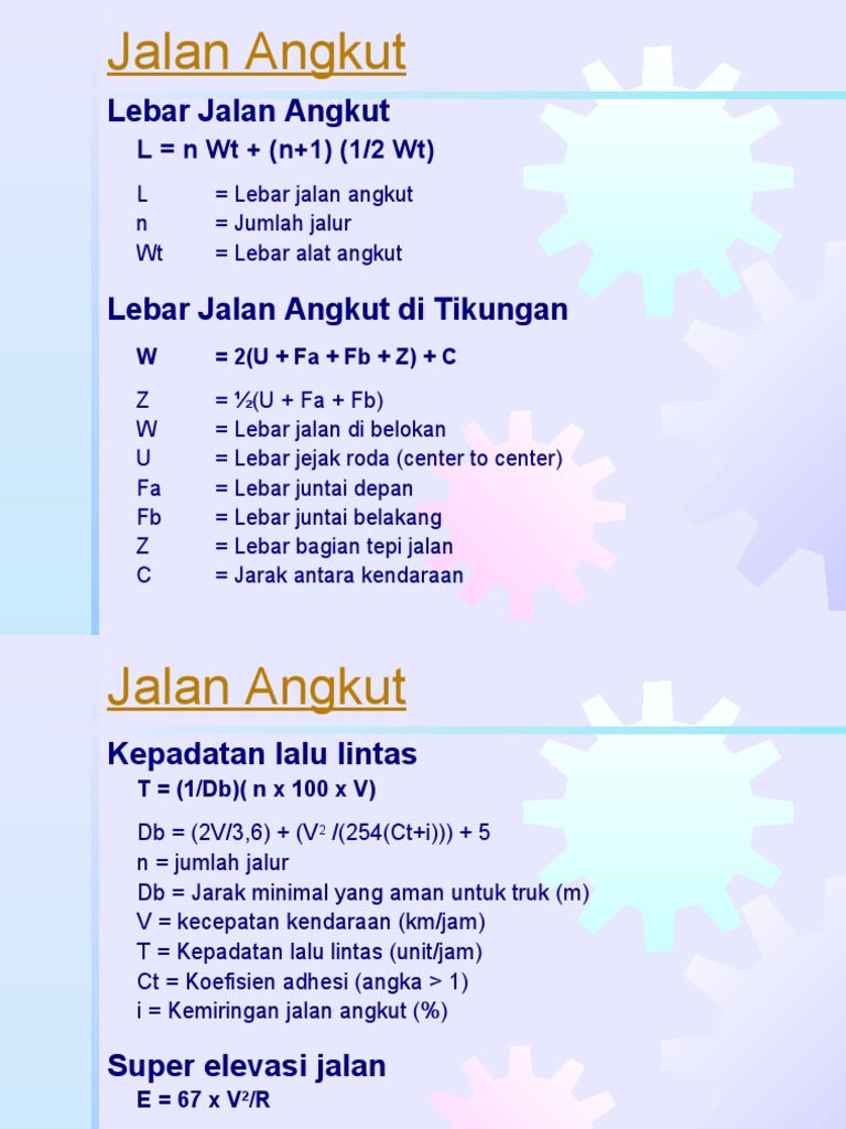 Rumus Jalan Tambang | PDF