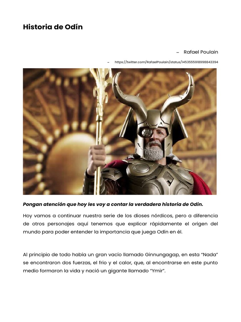 Historia de Odin | PDF | Loki | Odin