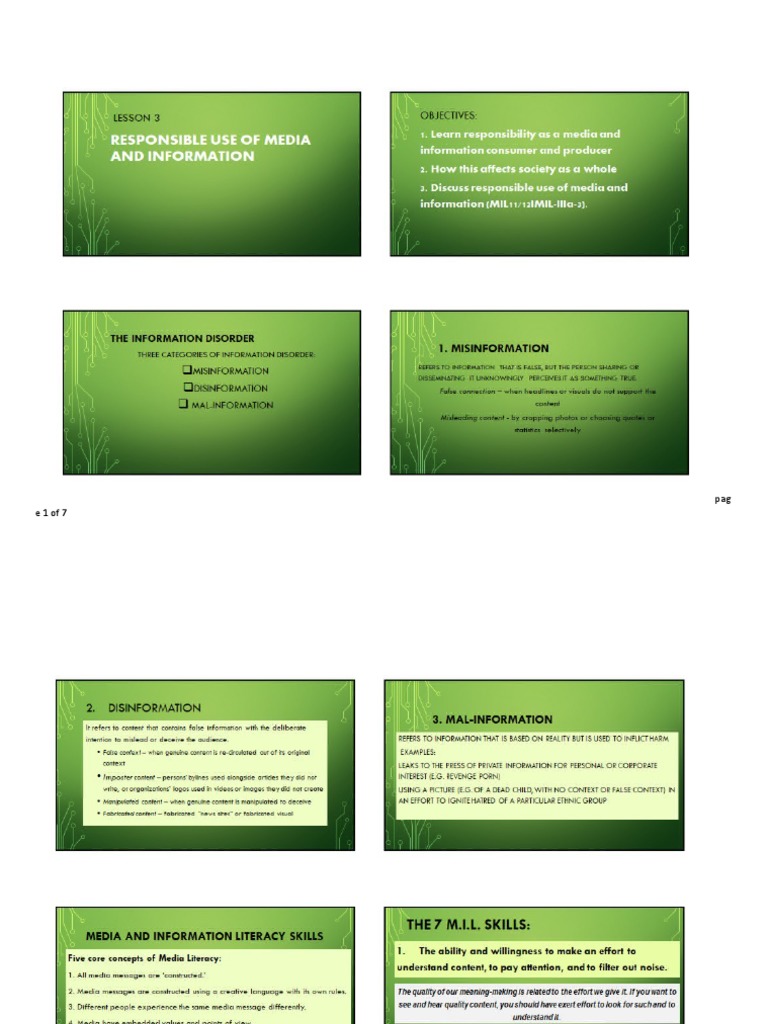 Notes in MIL Lesson 3 | PDF