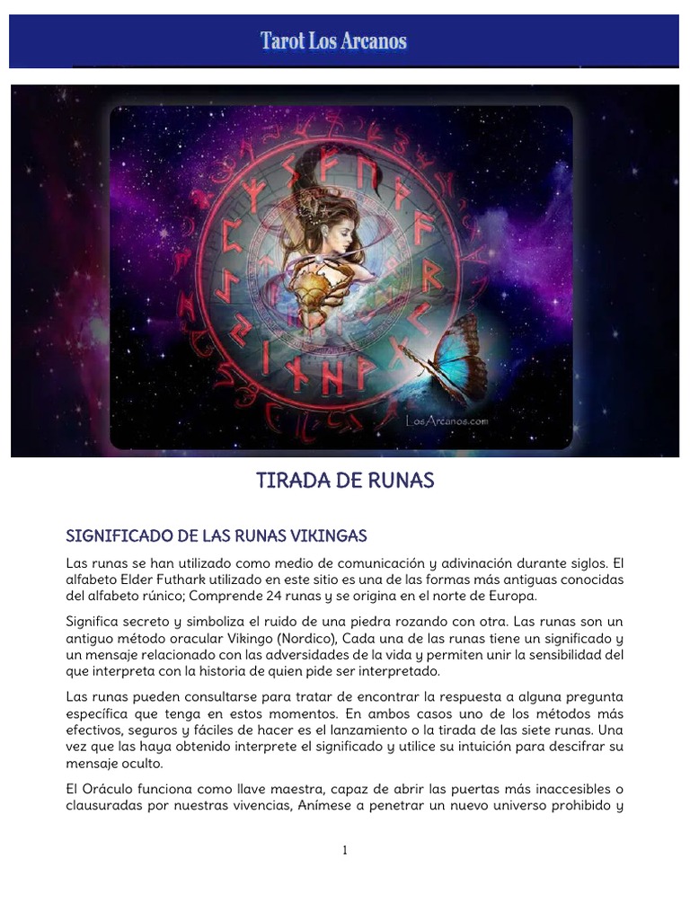 Runas-Los Arcanos | PDF | Runas | Amor