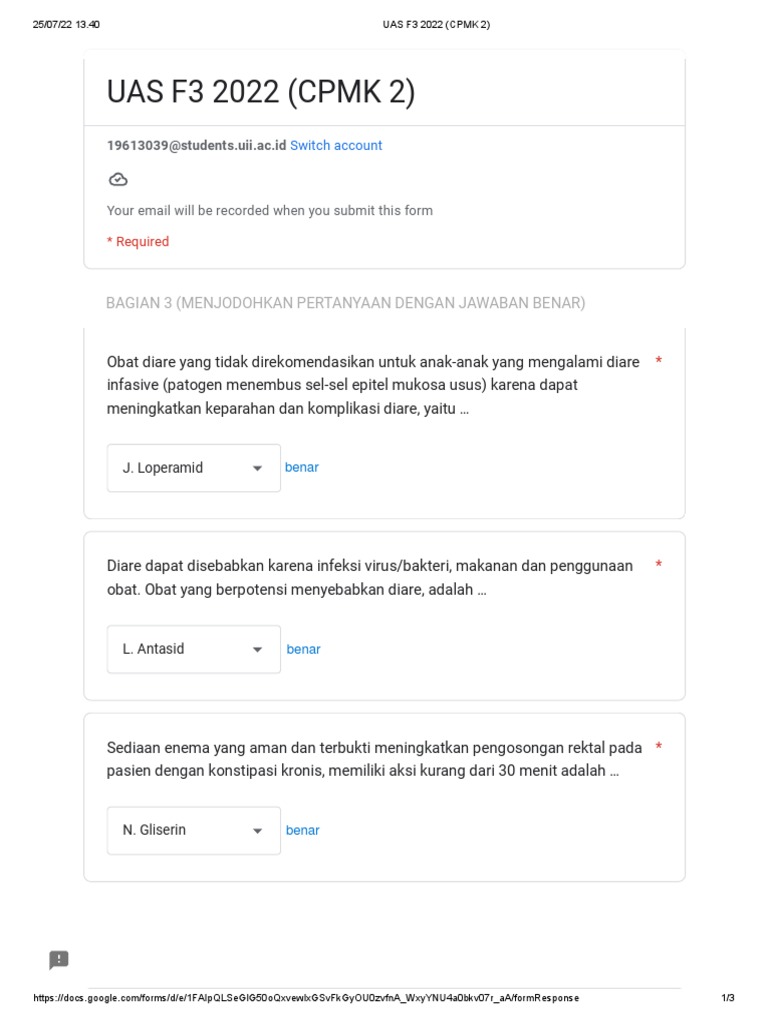 Uas F3 2022 (CPMK 2) - 3 | PDF