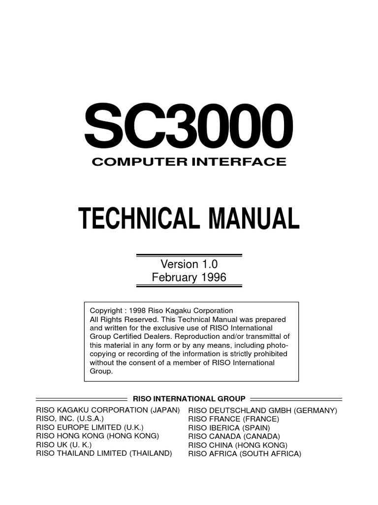 SC3000 English Tech | PDF | Icon (Computing) | Personal Computers