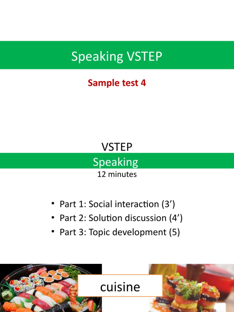Speaking VSTEP | PDF | Tourism
