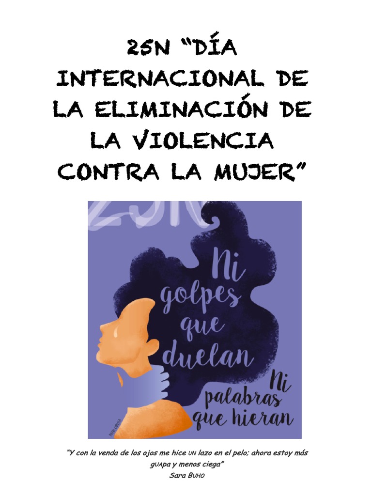 Cuadernillo de Trabajo 25N | PDF