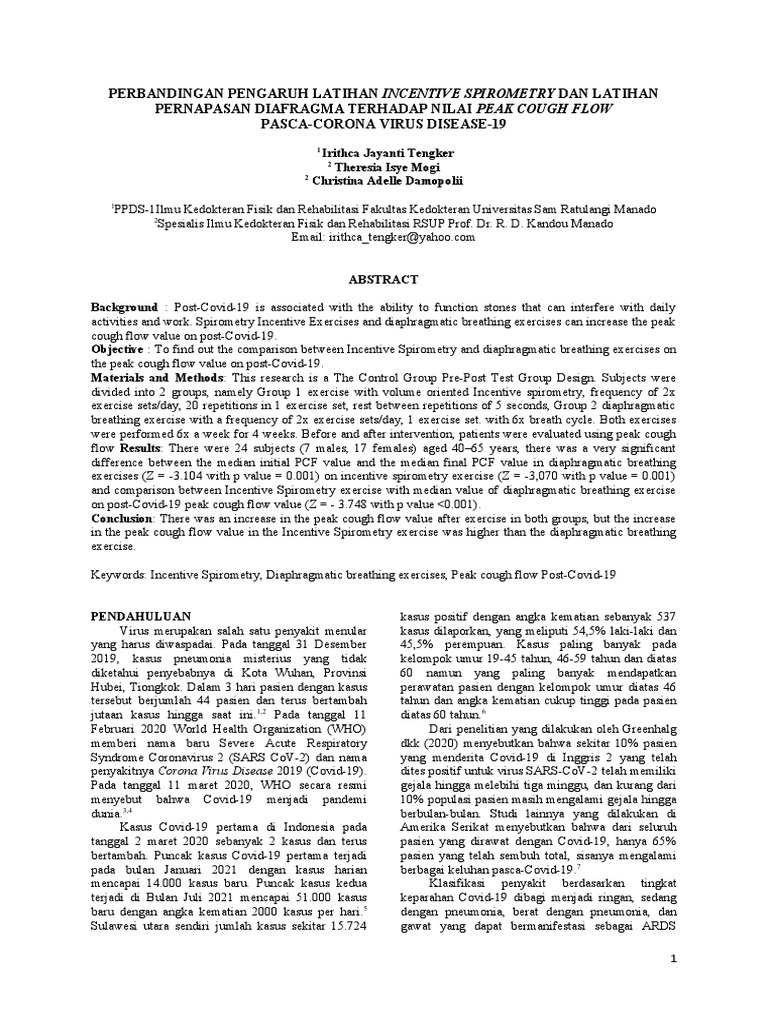 1 SM | PDF | Physical Therapy | Chronic Obstructive Pulmonary Disease
