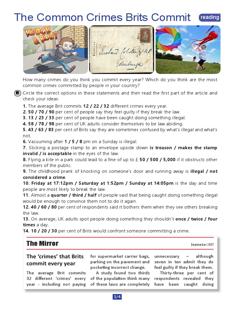 Common Crimes Committed by Brits | PDF | Politics | Law