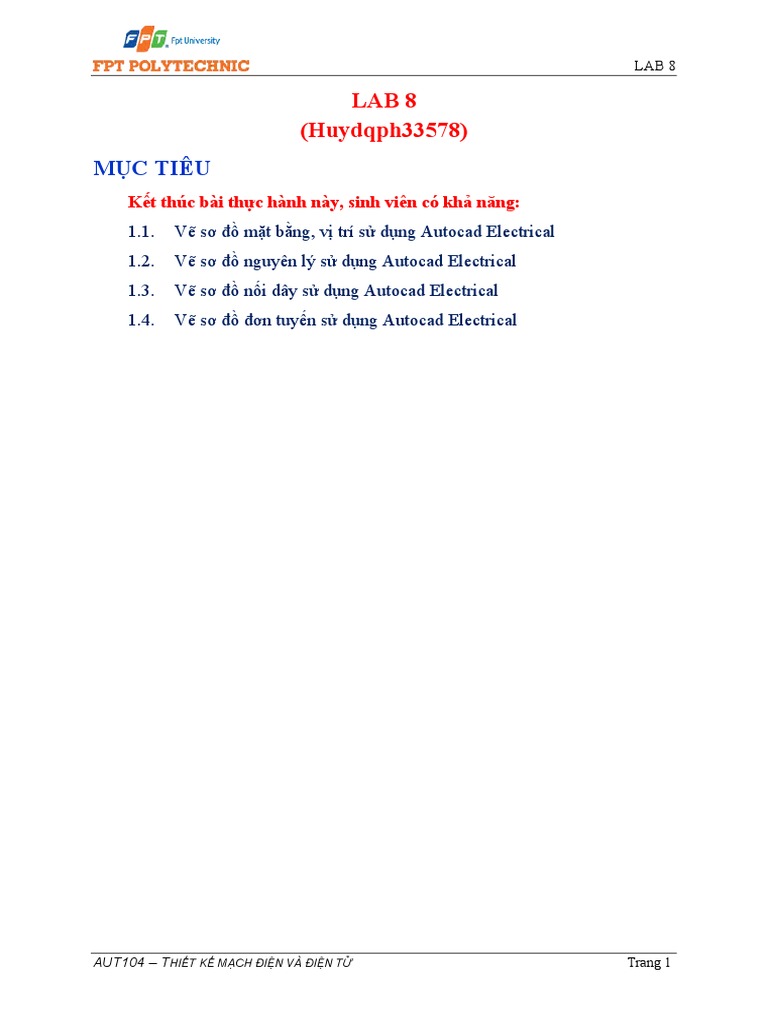 AUT104-Lab8-ĐInh Quang Huy - PH33578 | PDF