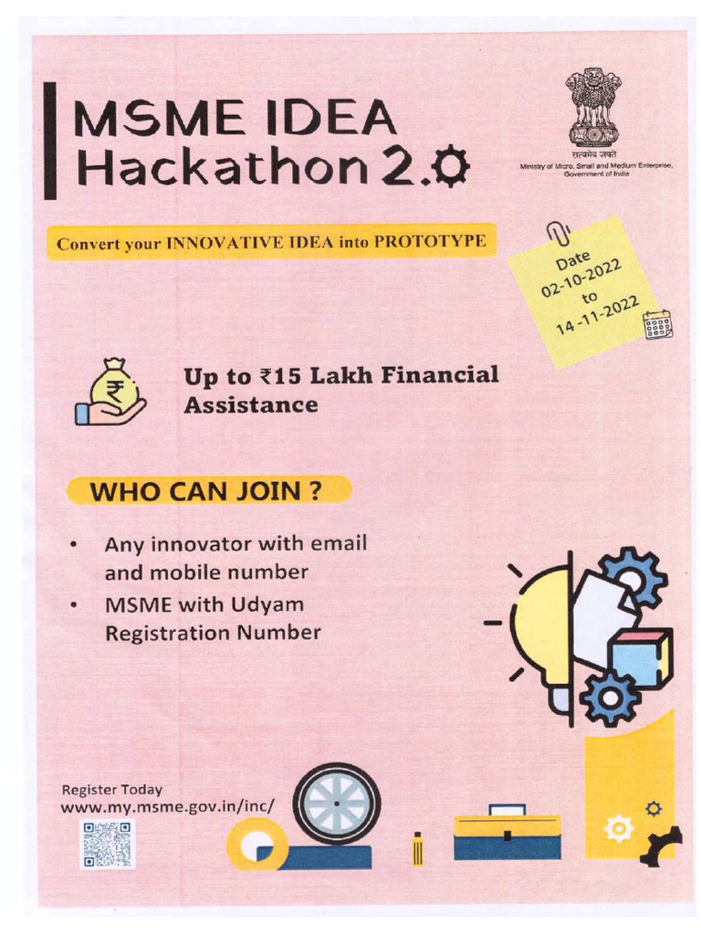 Msme Idea Hackathon 2.0 | PDF
