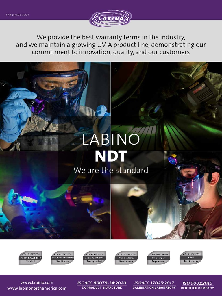 Labino 2023 NDT Catalog | PDF | Flashlight | Nondestructive Testing
