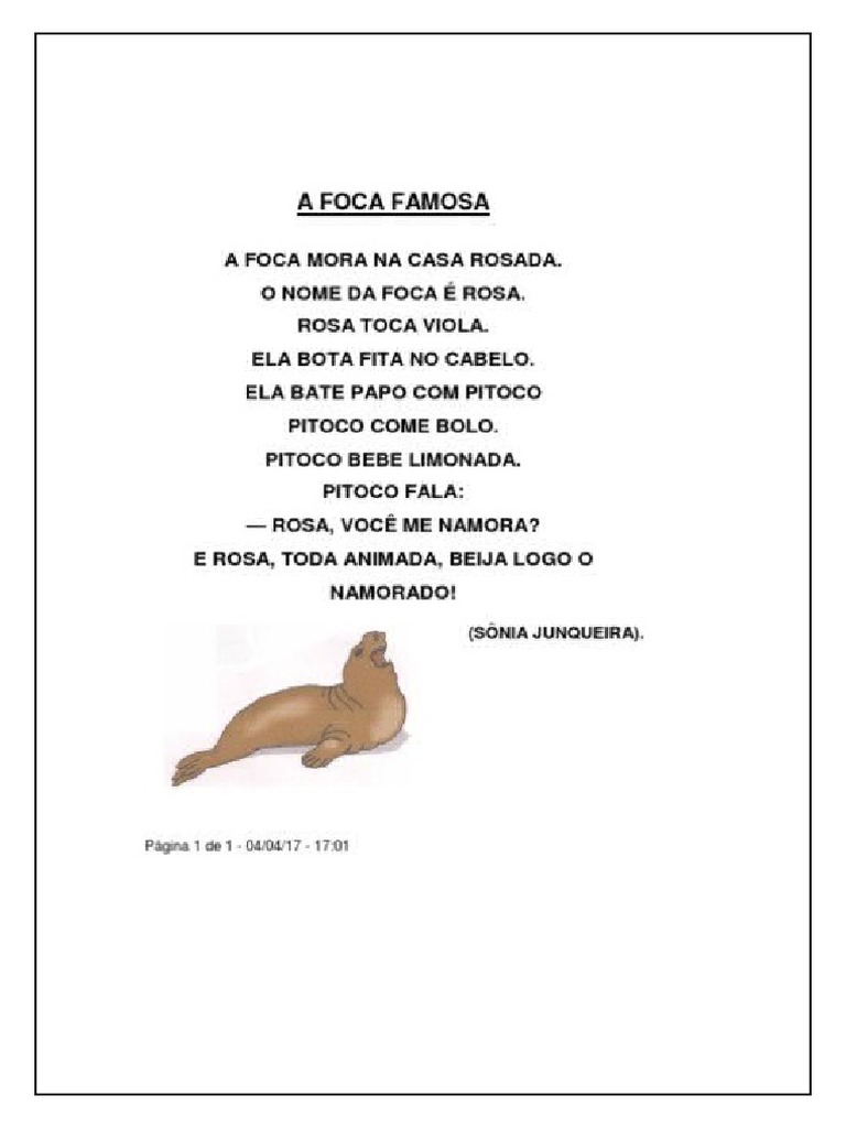 A Foca Famosa | PDF