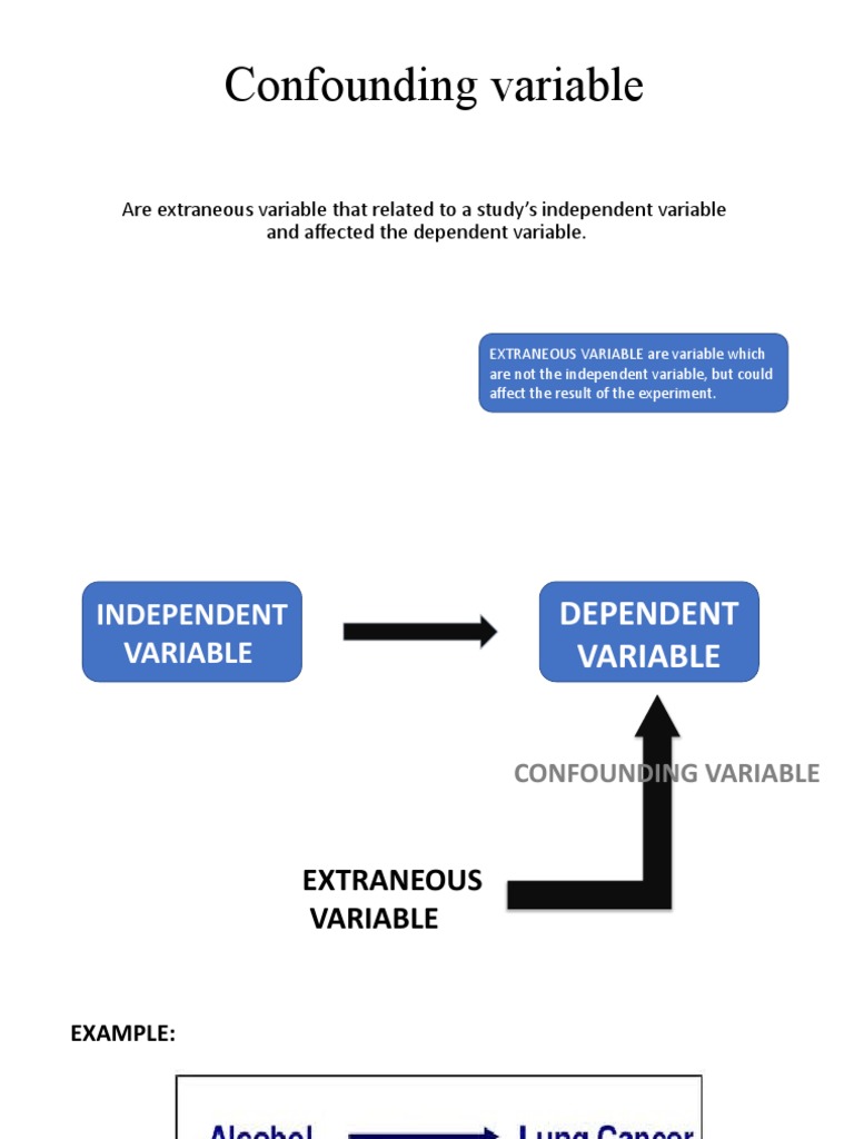 Confounding Variable | PDF