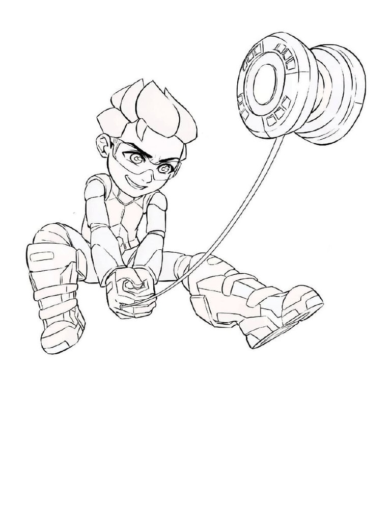 Cool Ejen Ali Coloring Page - Free Printable Coloring Pages For Kids | PDF