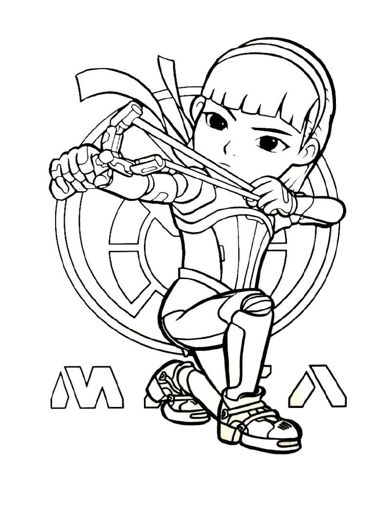 Alicia From Ejen Ali Coloring Page - Free Printable Coloring Pages For ...