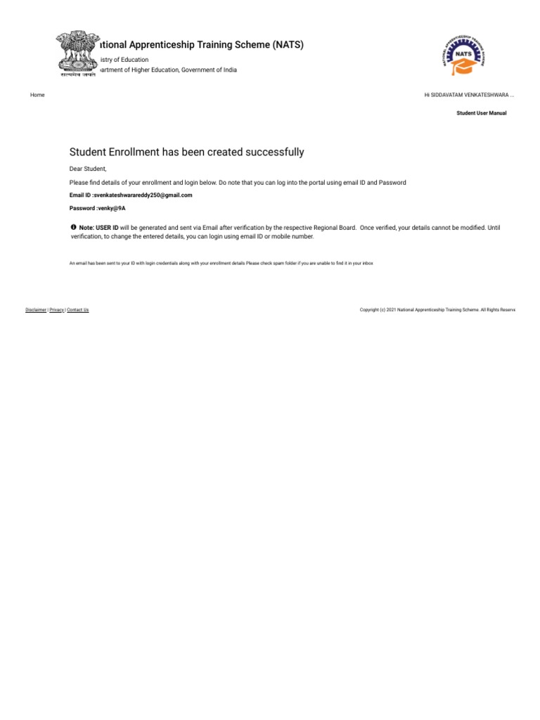 National Apprenticeship Training Scheme (NATS) | PDF