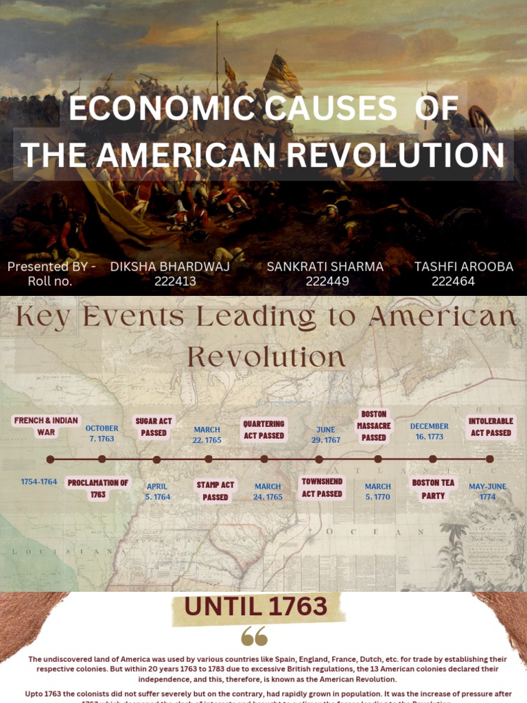 Economic Causes of American Revolution 3 | PDF | Cost Of Living ...