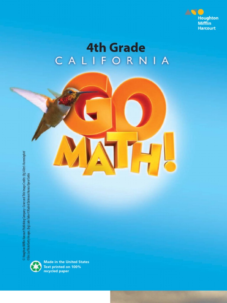 4 Th Grade Go Math Textbook | PDF | Mathematics | Elementary Mathematics