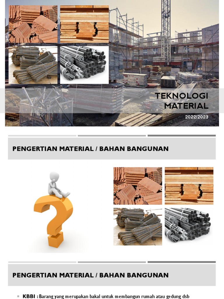 Pengertian dan Jenis Material Bangunan | PDF | Seni | Sains & Matematika