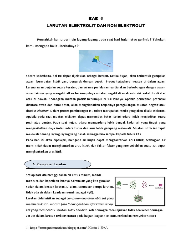 Bab 6.larutan Elektrolit (Edit) | PDF