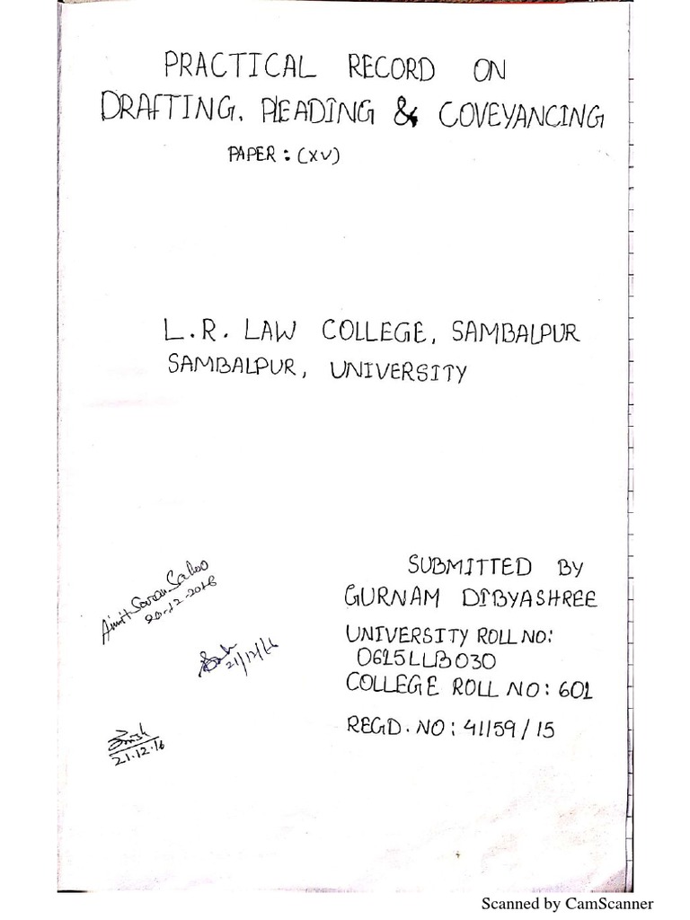 LLB Practical Drafting | PDF