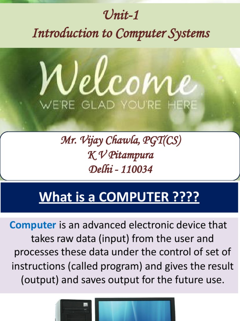 Xi Cs 2022 23 Chapter 1 Introduction To Computer System Pdf Random Access Memory Read Only 7255