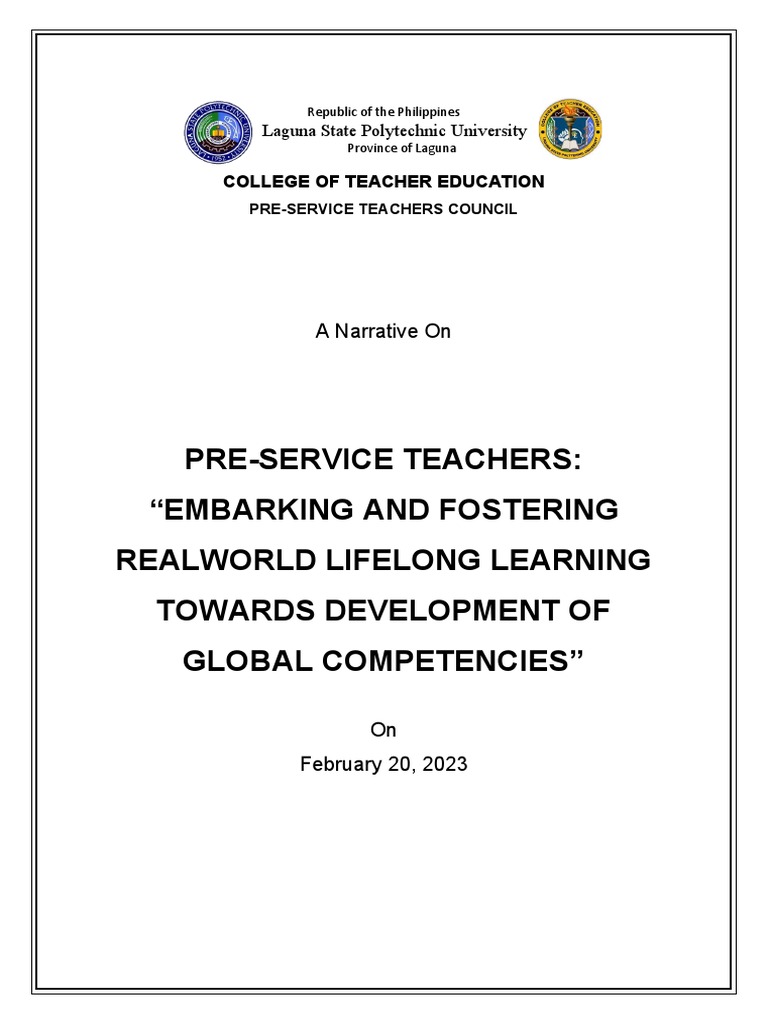 Pre Service Teachers Orientation For Parents and Students | PDF ...