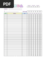 Formato de Tanda Semanal PDF Gratis | PDF